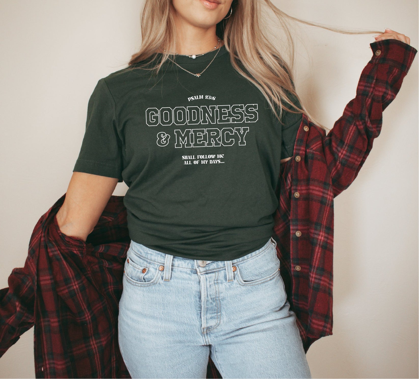 Goodness and Mercy T-shirt – Natalia Naomi Brand